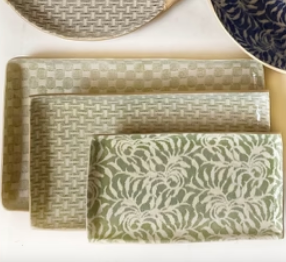 Terrafirma Ceramics Small Stacking Rectangular Tray – Farm Basket LLC