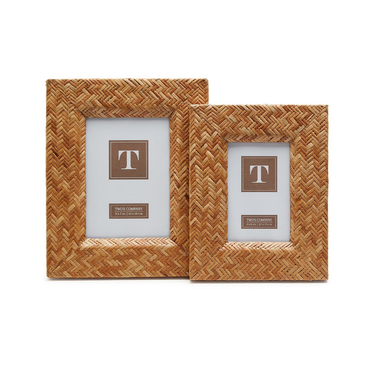 Woven Cane Photo Frame – Farm Basket LLC