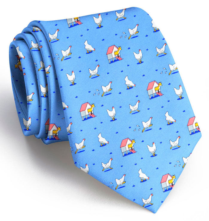 Fox in the Hen House Tie – Farm Basket LLC