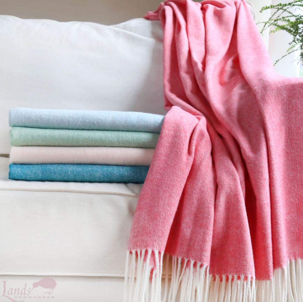Lands Downunder Italian Herringbone Throw -- Assorted Shades – Farm ...